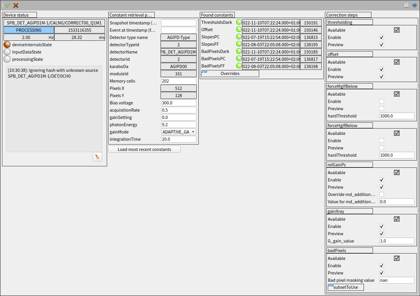 Correction Devices Calng User Docs