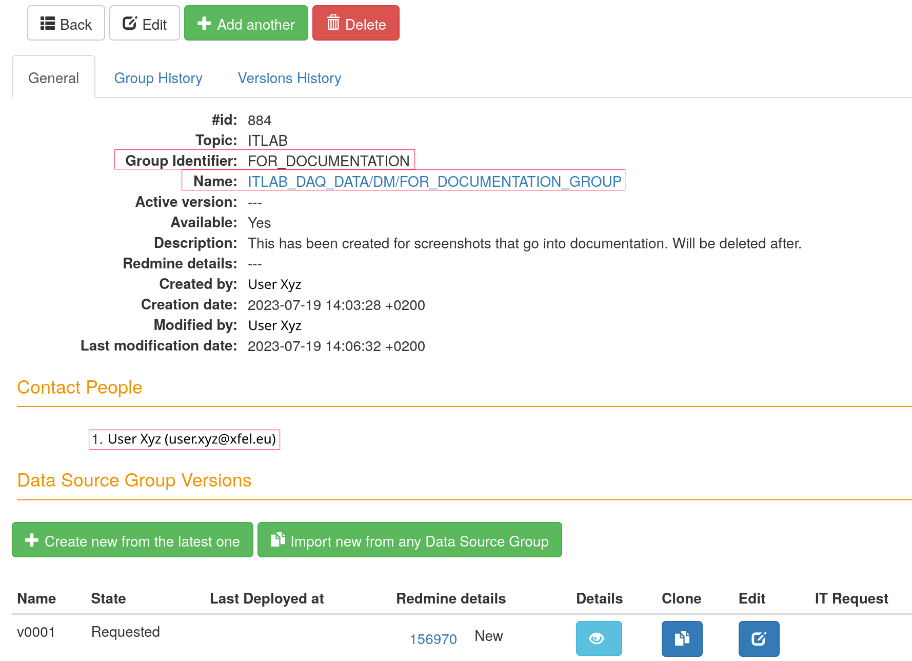 Data Source Group Deployment - EuXFEL Controls DAQ Documentation