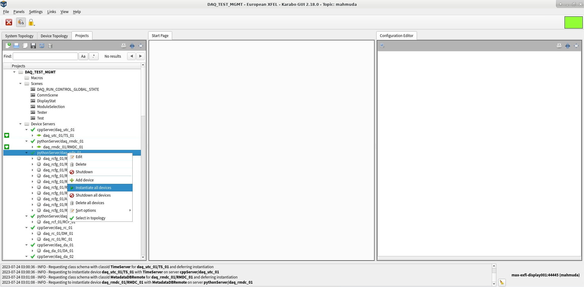 DAQ Workflow - EuXFEL Controls DAQ Documentation
